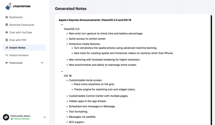 Study Potion AI - AI-Powered Study Assistant